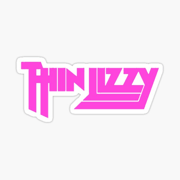 "thin lizzy" Sticker for Sale by mhelleckas8l | Redbubble