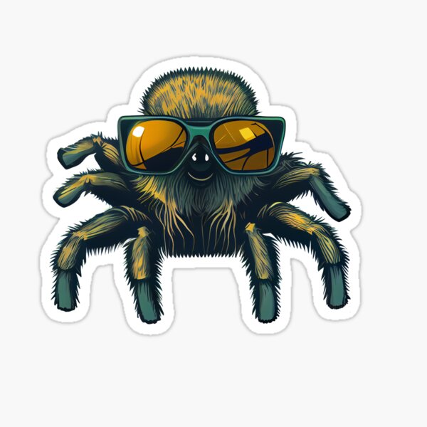 "Tarantula with Sunglasses" Sticker for Sale by MindsArtDesign | Redbubble