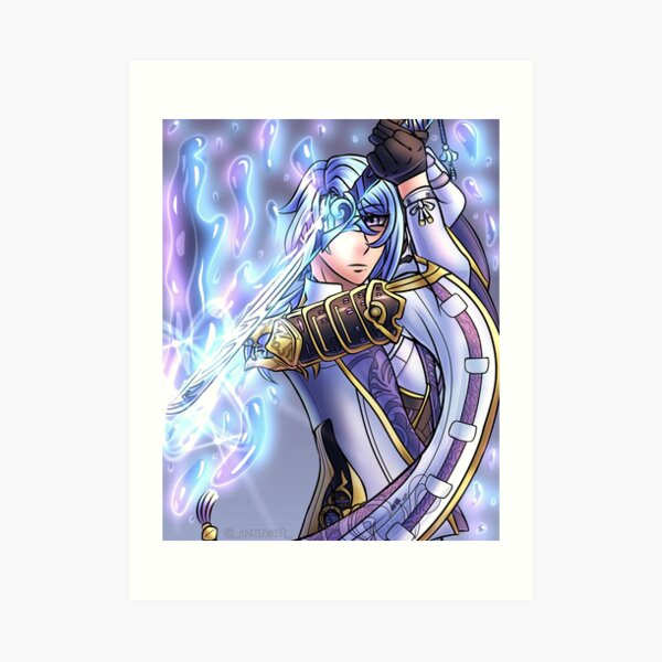 "Ayato Genshin Impact - @azureart01/_azureart_" Art Print for Sale by ...