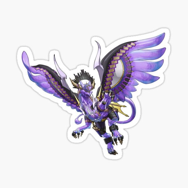 "knightmare_gryphon " Sticker for Sale by Yusei-Fudo | Redbubble