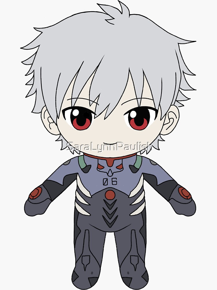 "Eva Plush Sticker" Sticker for Sale by SaraLynnPaulish | Redbubble