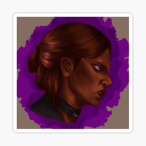 "Sevika Side Profile" Sticker for Sale by Fin-Art- | Redbubble