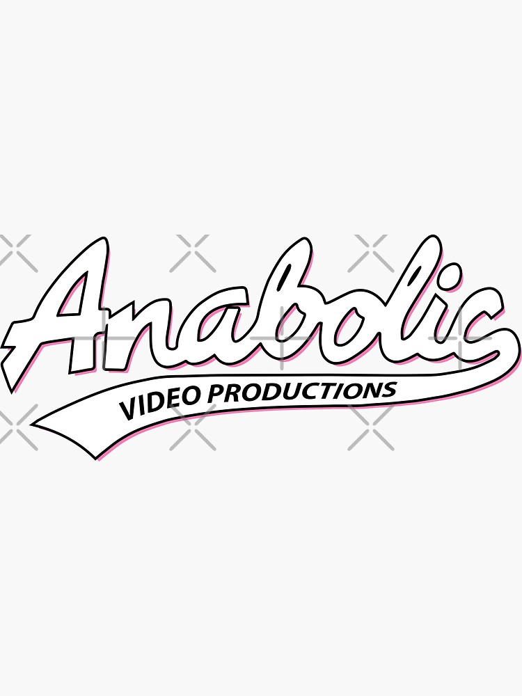 "Anabolic Video Productions" Sticker for Sale by soloAgent | Redbubble