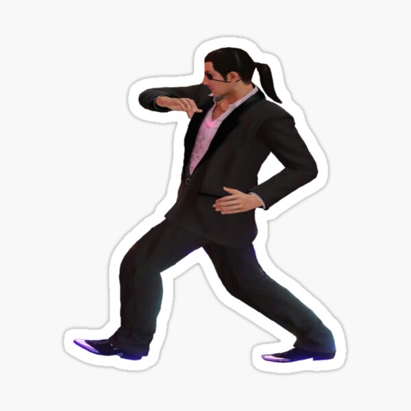"dancing majima" Sticker for Sale by bonndesign | Redbubble