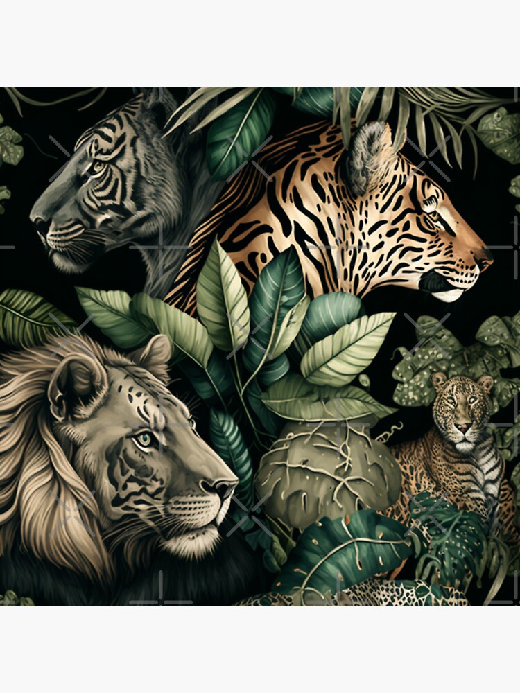 "Animal print design V18" Sticker for Sale by GlobalMatrixAI | Redbubble