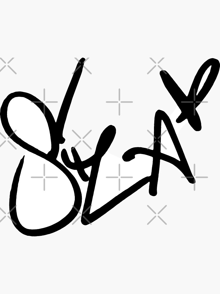 "SZA Signature" Sticker for Sale by StickTheSong | Redbubble