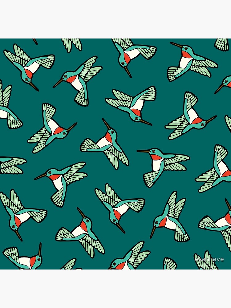 "Hummingbird Pattern " Art Print for Sale by evannave | Redbubble