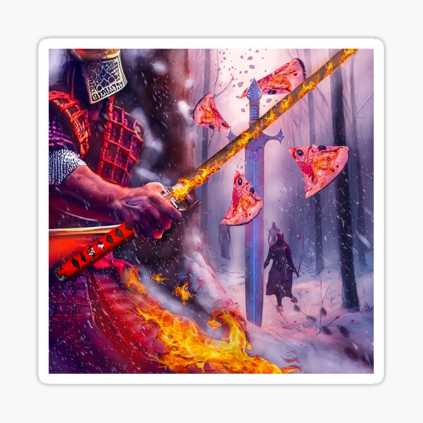 "Winter Chase Of Runaway Ronin" Sticker for Sale by frigamribe88 ...