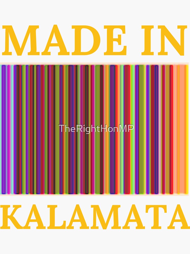 "Kalamata" Sticker for Sale by TheRightHonMP | Redbubble