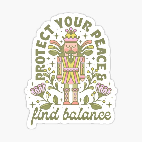 "FIND BALANCE" Sticker for Sale by ILIASSART | Redbubble