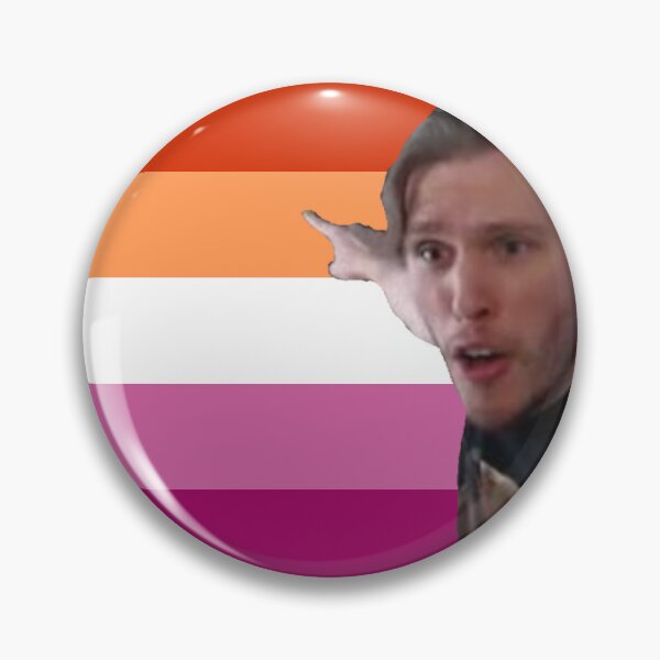 "jerma pointing at the lesbian flag" Pin for Sale by vorobyevites ...