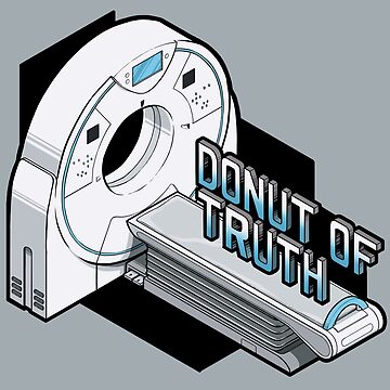 "Donut of truth - CT scanner isometric illustration" Sticker for Sale ...