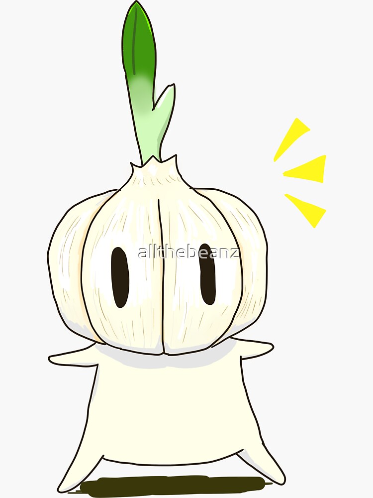 "Garlic Garden Sprite" Sticker for Sale by allthebeanz | Redbubble