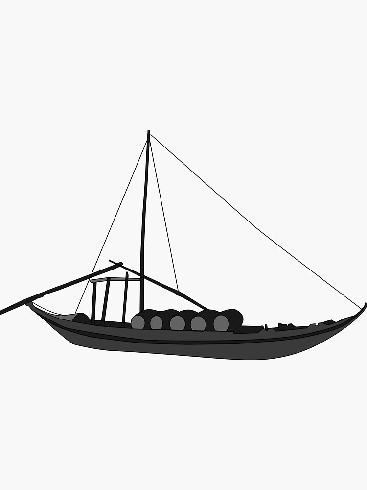 "Barco Rabelo" Sticker by tomasantunes | Redbubble