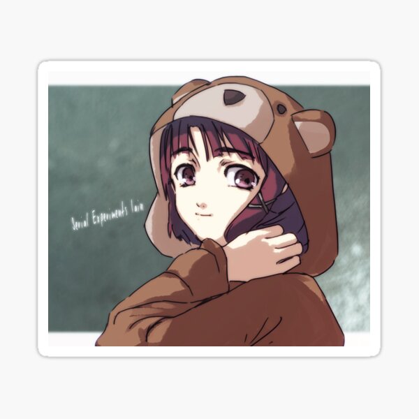 "Serial Experiments Lain" Sticker for Sale by talay-fonttns | Redbubble