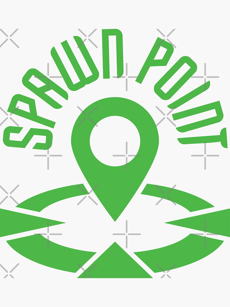"Spawn Point" Sticker for Sale by danchampagne | Redbubble
