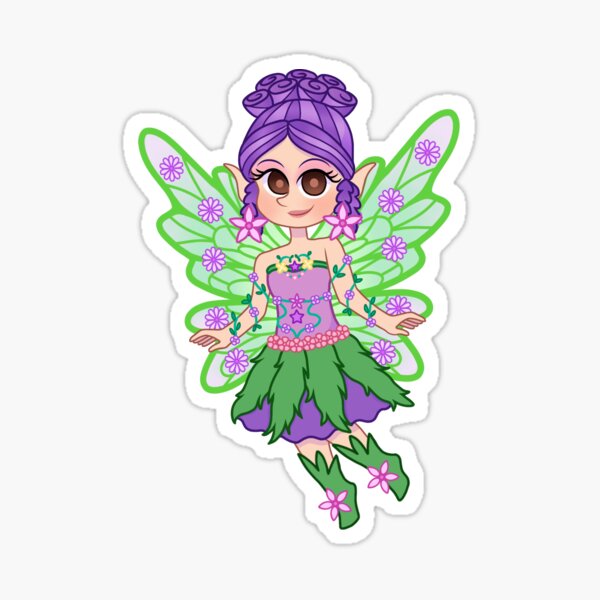 "Glee chibi (Fairytopia)" Sticker for Sale by Tensoserensei | Redbubble
