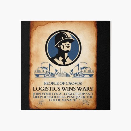 "Foxhole - Warden Logistics wins wars poster" Art Board Print for Sale ...