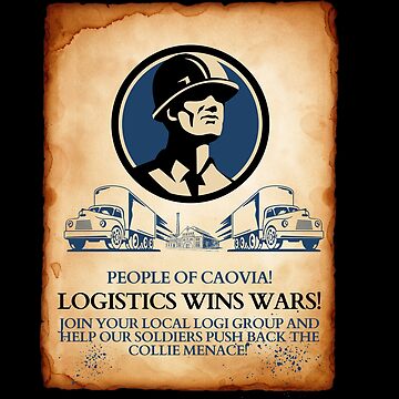 "Foxhole - Warden Logistics wins wars poster" Sticker for Sale by Tony ...