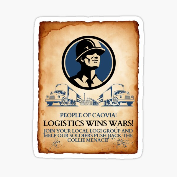 "Foxhole - Warden Logistics wins wars poster" Sticker for Sale by Tony ...