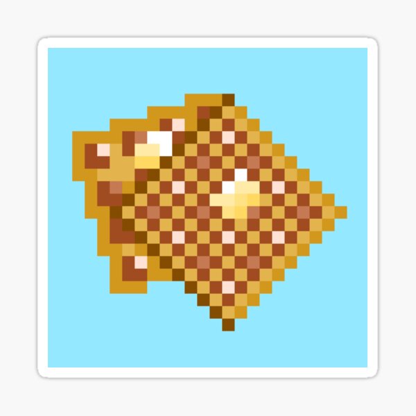 "Pixel Waffles " Sticker for Sale by Sixmod | Redbubble