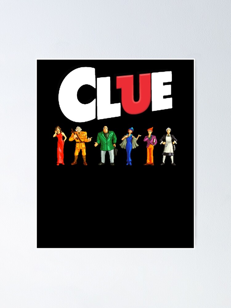 "Clue Board Game" Poster for Sale by Roubika | Redbubble