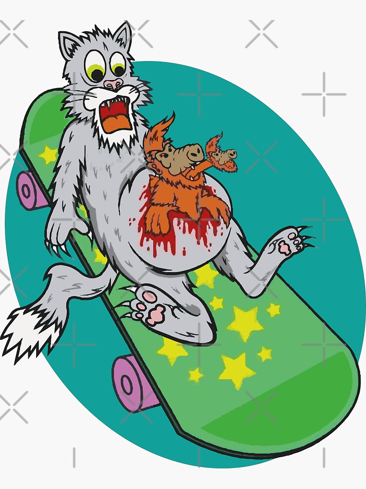 "ALF - Alien life form" Sticker for Sale by beauartistic | Redbubble