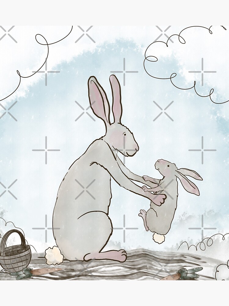 "Nursery Rhyme Rabbits" Sticker for Sale by AllTheBells | Redbubble