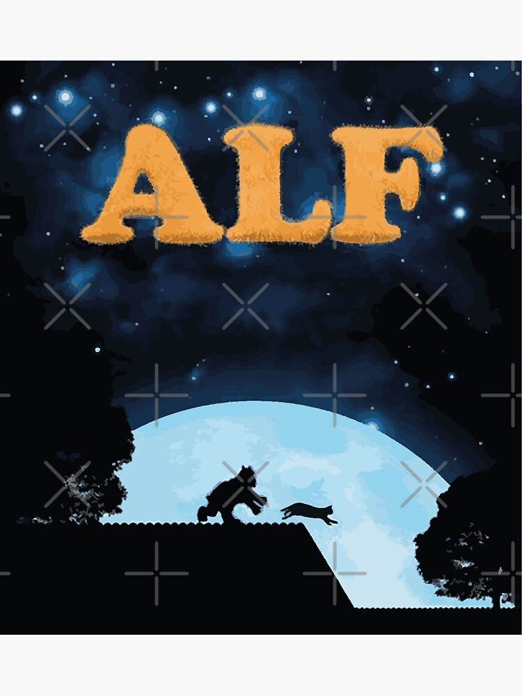 "ALF poster - Alien life form" Sticker for Sale by beauartistic | Redbubble
