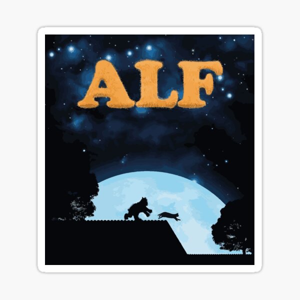 "ALF poster - Alien life form" Sticker for Sale by beauartistic | Redbubble
