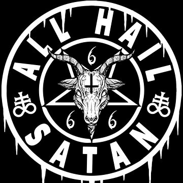 "ALL HAIL SATAN - BAPHOMET SATANIC AND OCCULT" Tapestry for Sale by ...