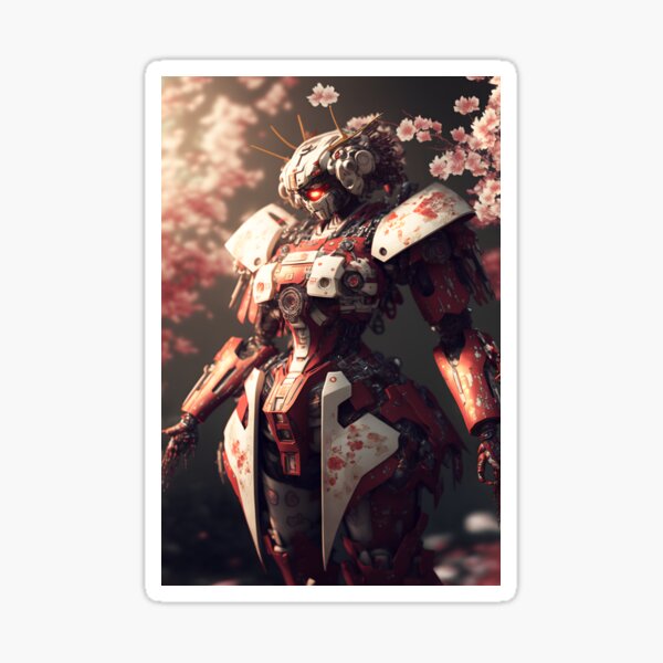"Robot Mecha Female Anime" Sticker for Sale by ManoloB | Redbubble