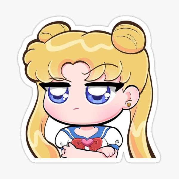 "chibi girl moon" Sticker for Sale by Sweet-art- | Redbubble