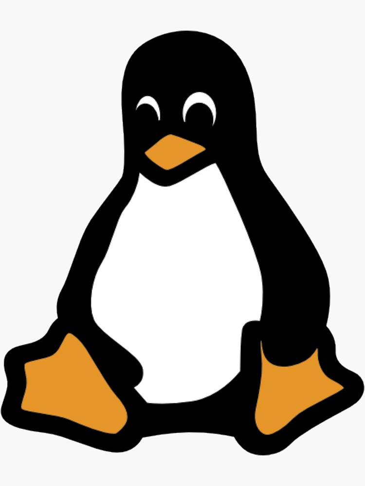 "linux tux demented" Sticker for Sale by BluePencilArt | Redbubble