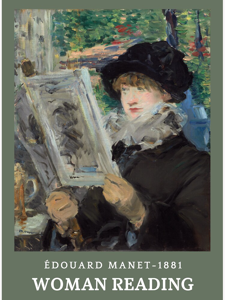 "Artwork "Women Reading" by Edouard Manet" Sticker for Sale by Titi ...