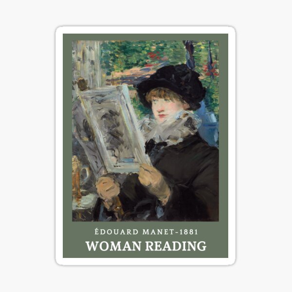 "Artwork "Women Reading" by Edouard Manet" Sticker for Sale by Titi ...