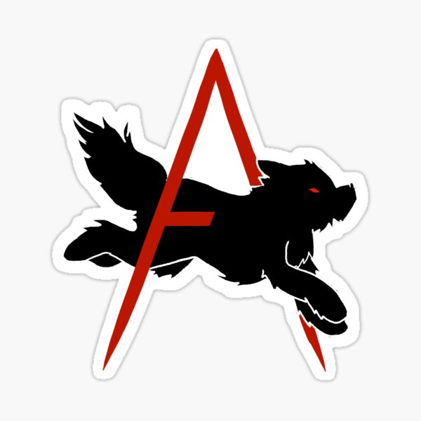 "Black Alpha Wolf Logo" Sticker for Sale by Chiquis | Redbubble