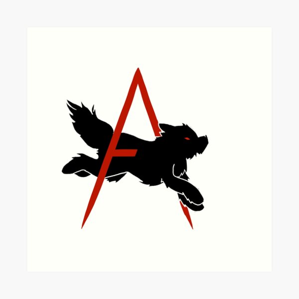 "Black Alpha Wolf Logo" Art Print for Sale by Chiquis | Redbubble