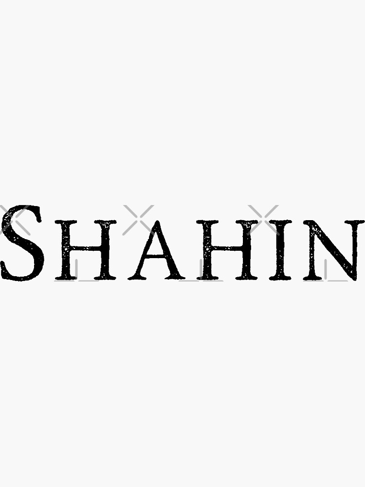 "Shahin - Persian (iranian) name" Sticker for Sale by Elbenj | Redbubble
