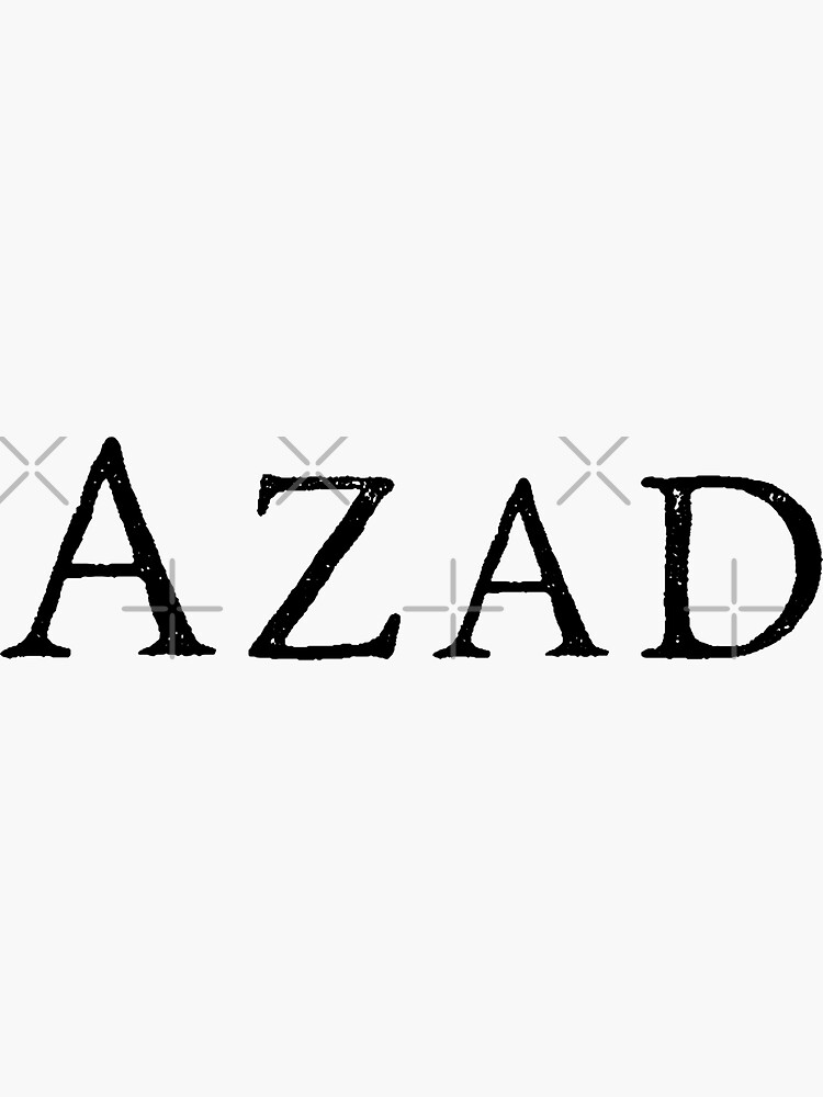 "Azad - Persian (iranian) name" Sticker for Sale by Elbenj | Redbubble