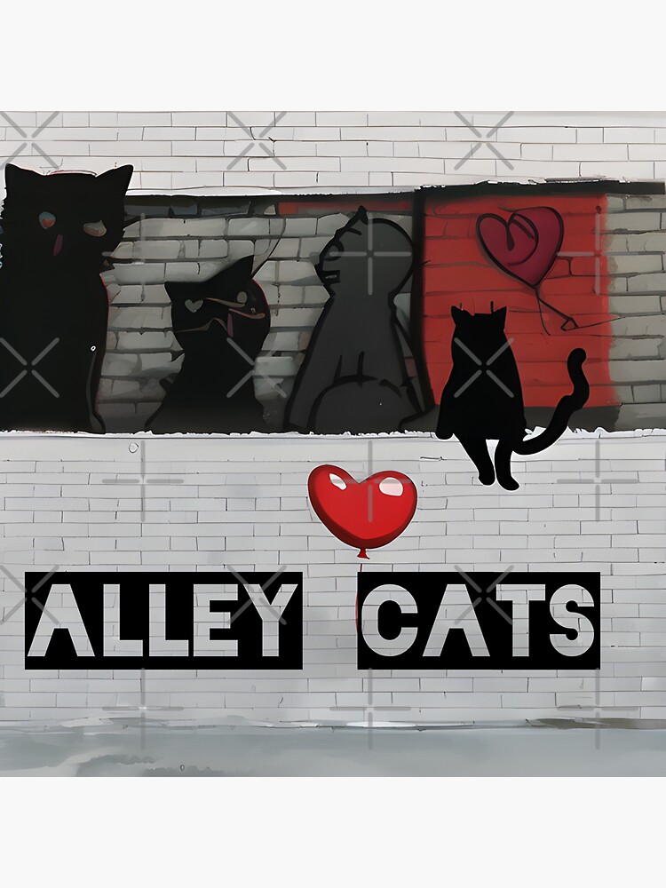 "The Alley Cats" Sticker for Sale by Gayle1024 | Redbubble