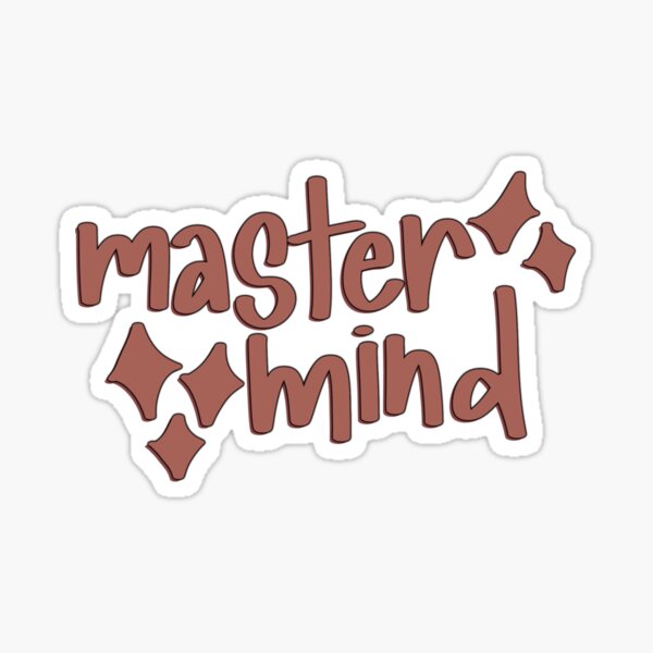 "Mastermind Taylor swift inspired midnights print hand drawn" Sticker ...