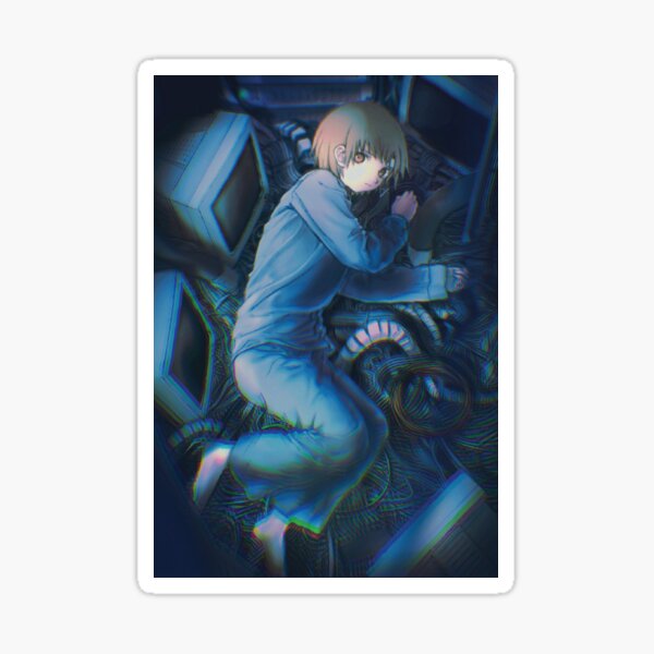 "Serial Experiments Lain" Sticker for Sale by talay-fonttns | Redbubble