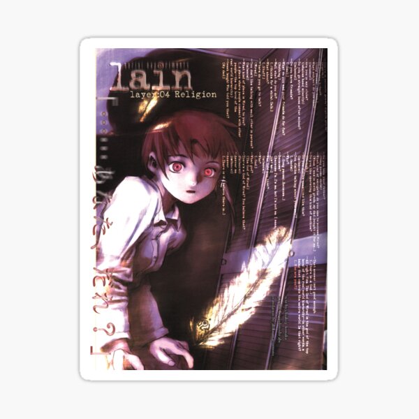 "Serial Experiments Lain" Sticker for Sale by talay-fonttns | Redbubble