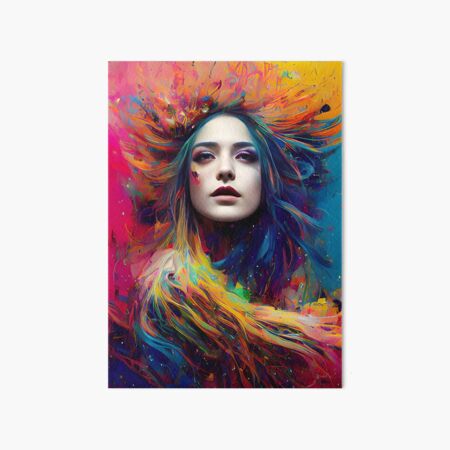 "Celebrating Women. Beautiful woman wearing colorful feathers outfit ...