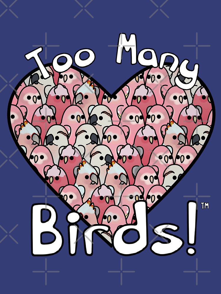"Too Many Birds! - Pink Parrot Posse!" T-shirt for Sale by MaddeMichael ...