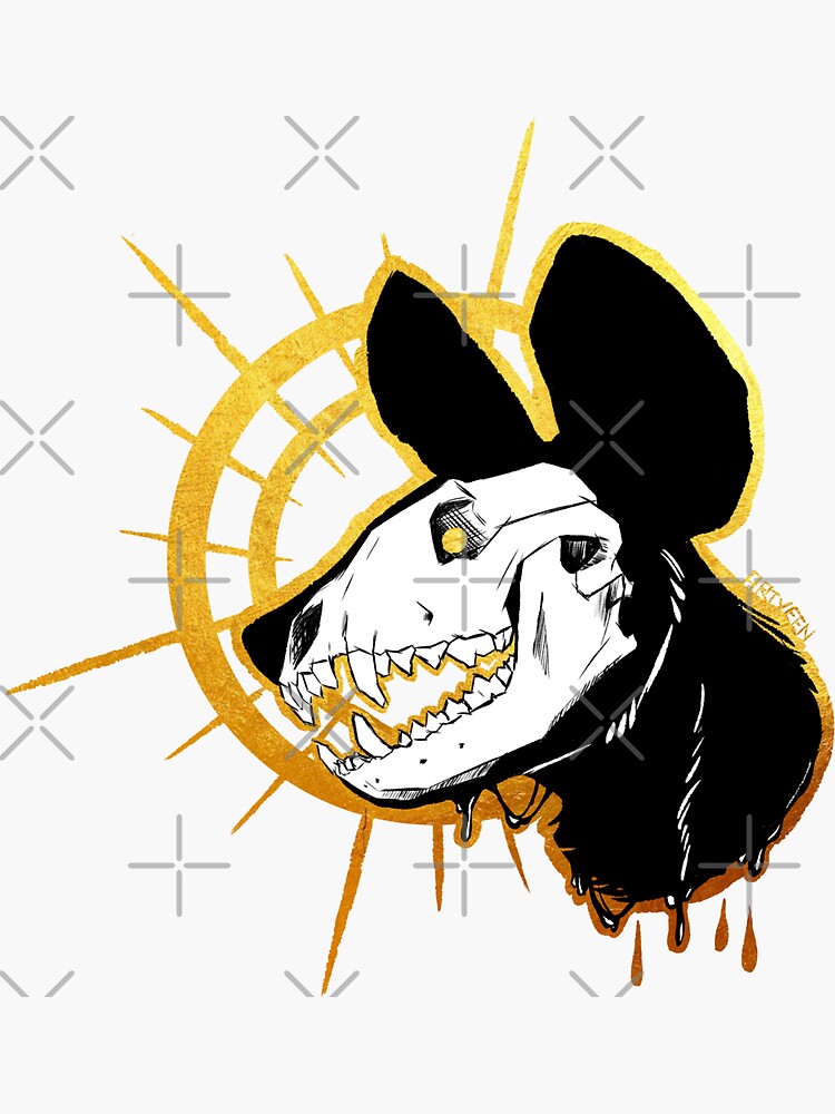 "lycaon" Sticker for Sale by ArtYeen | Redbubble