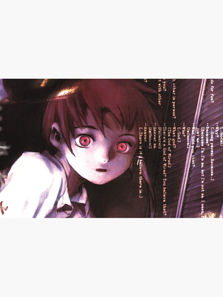 "Serial Experiments Lain" Sticker for Sale by talay-fonttns | Redbubble