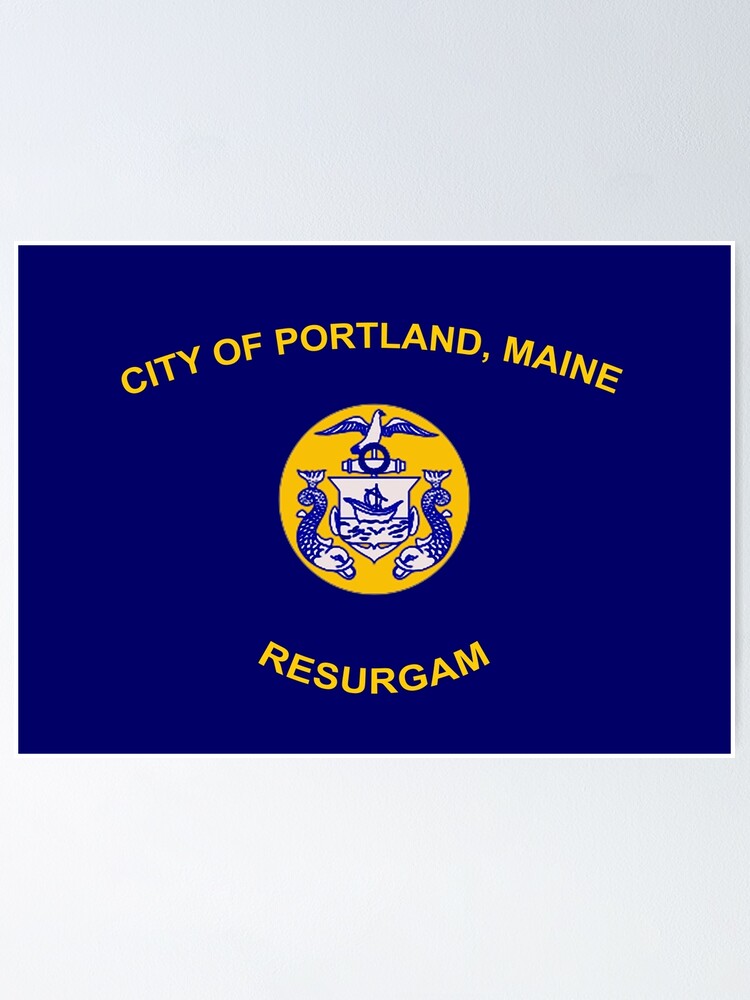 "Portland Maine-Flagge" Poster von wendyrodgers | Redbubble