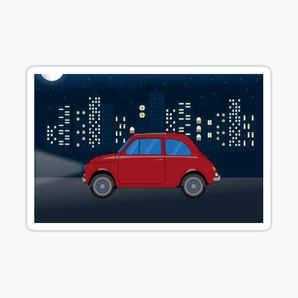 "Night Ride" Sticker for Sale by RoeArtwork | Redbubble